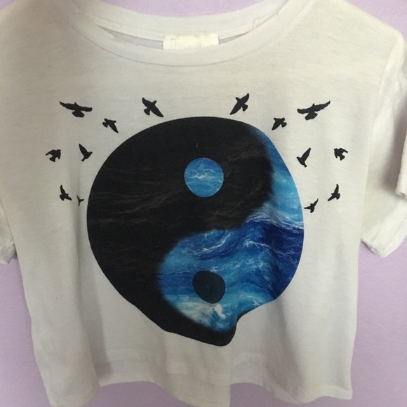 Brandy Melville | Tops | Yin Yang Crop Top Freshtops | Poshmark